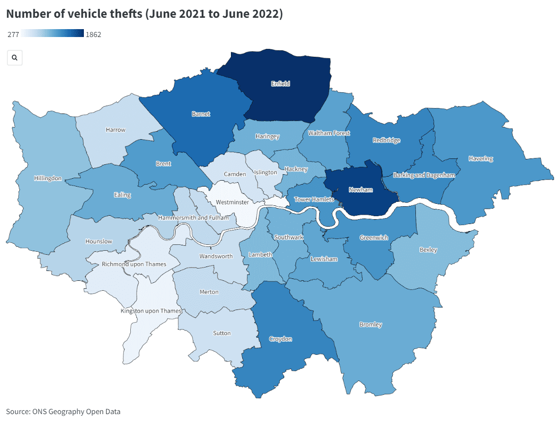The London Vehicle Crime Review - QuoteSearcher